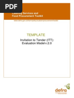 Tender Evaluation Template | PDF