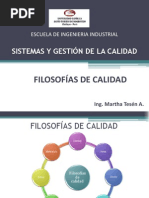 1.2. Filosofias de La Calidad (Occidental y Oriental) | PDF | Calidad (comercial) | Business