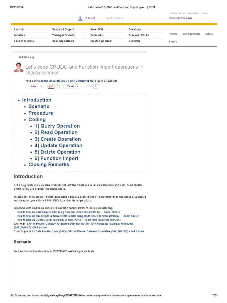Let's Code CRUDQ and Function Import Oper PDF | PDF | Hypertext Transfer Protocol | Parameter ...