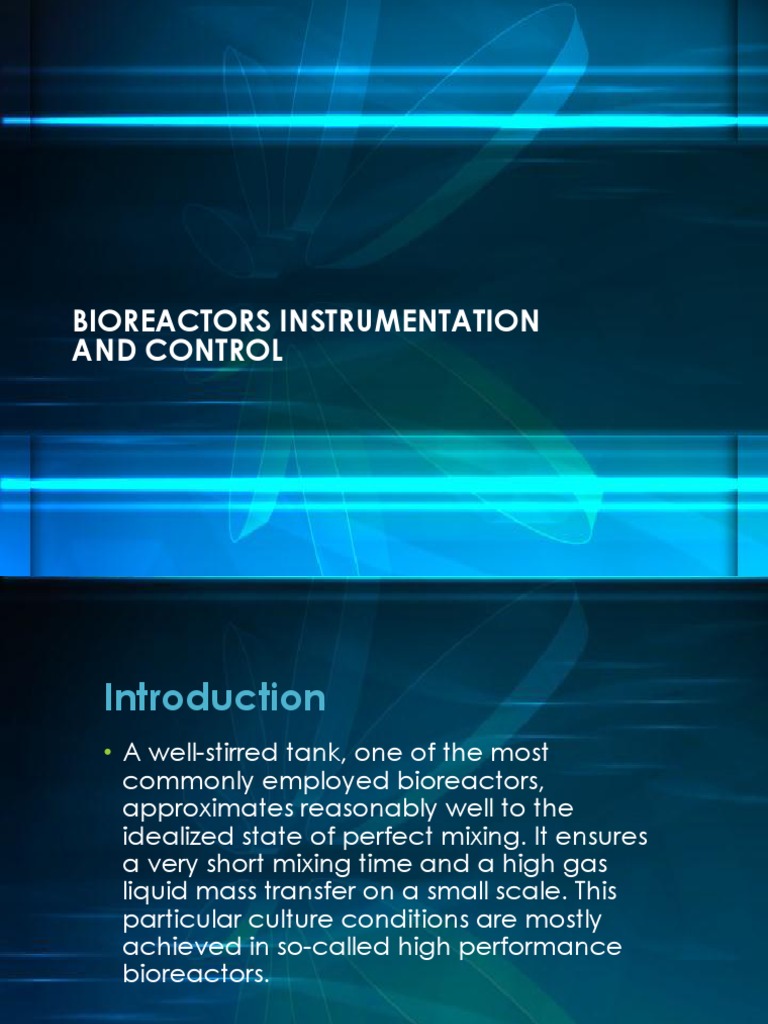 Bioreactor Instrumentation Overview Pdf Flow Measurement Gas