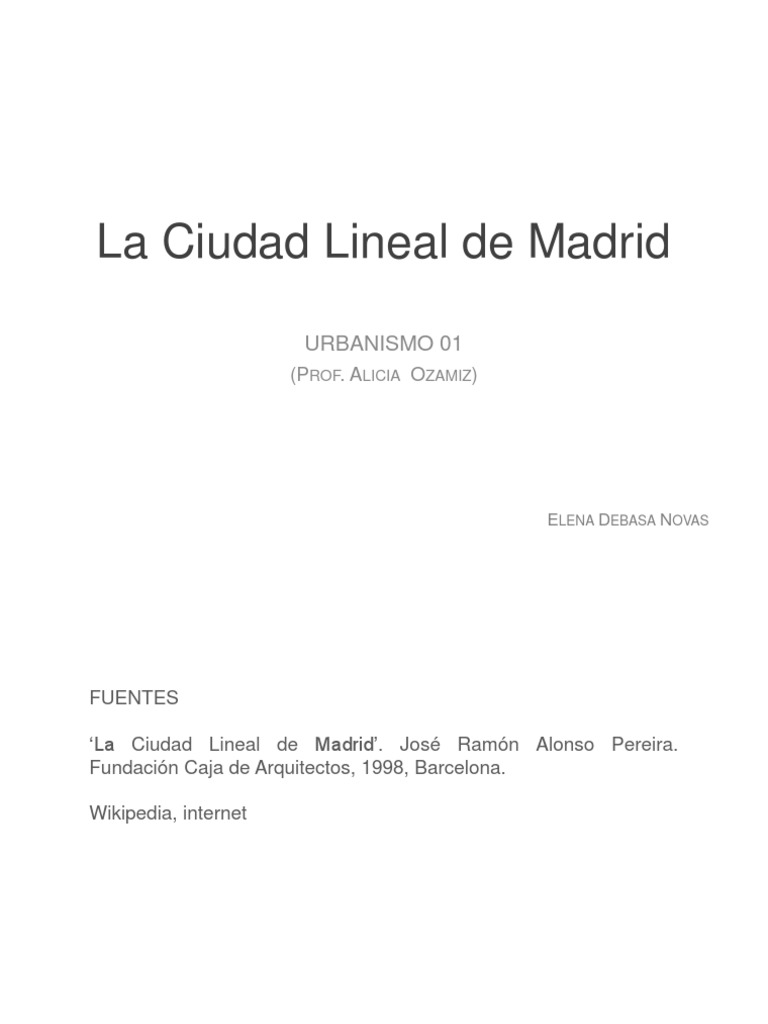 Ciudad Lineal Madrid | PDF | Madrid
