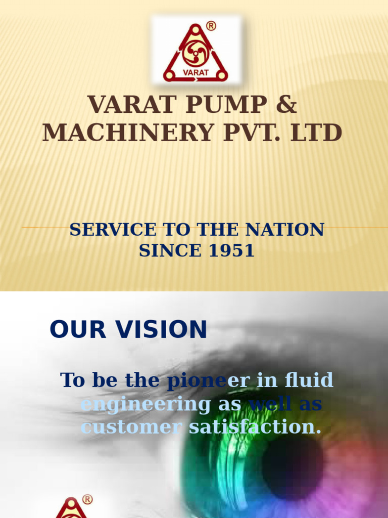 Varat Pump and Machinery Pvt. Ltd. | PDF | Pump | Water