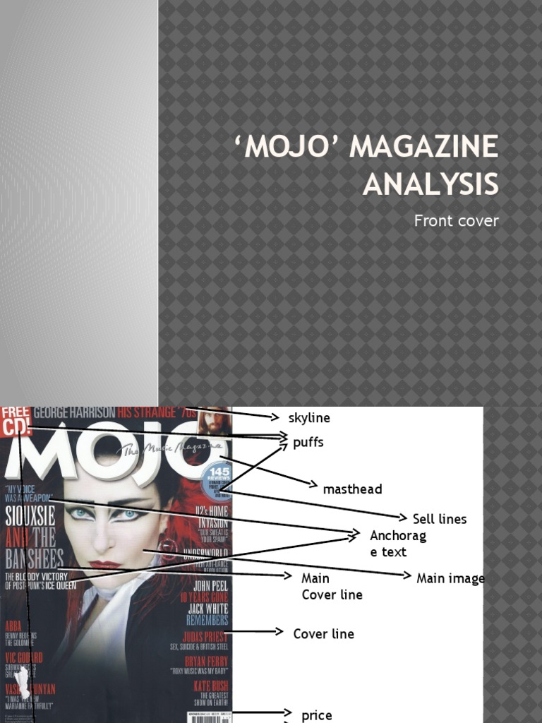 MOJO' Magazine Analysis | PDF | Typefaces
