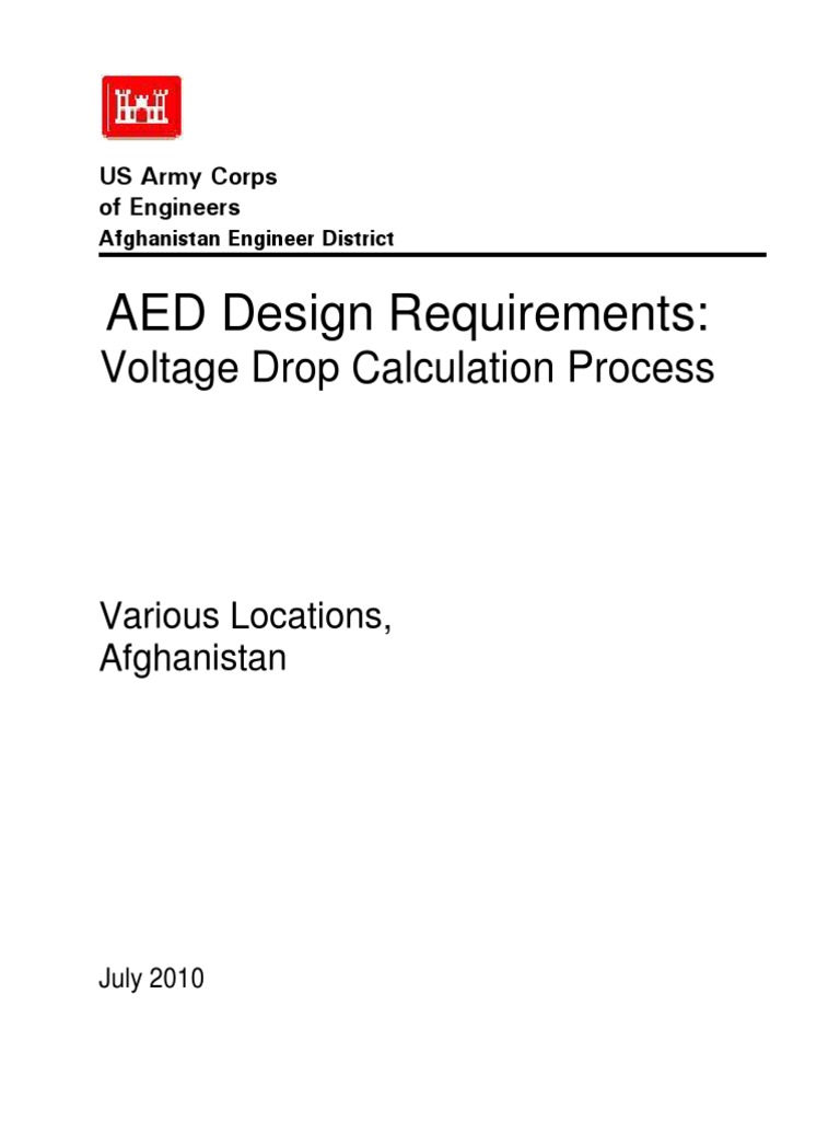 Voltage Drop Calculations - U.S Formula | PDF | Cable | Electrical ...