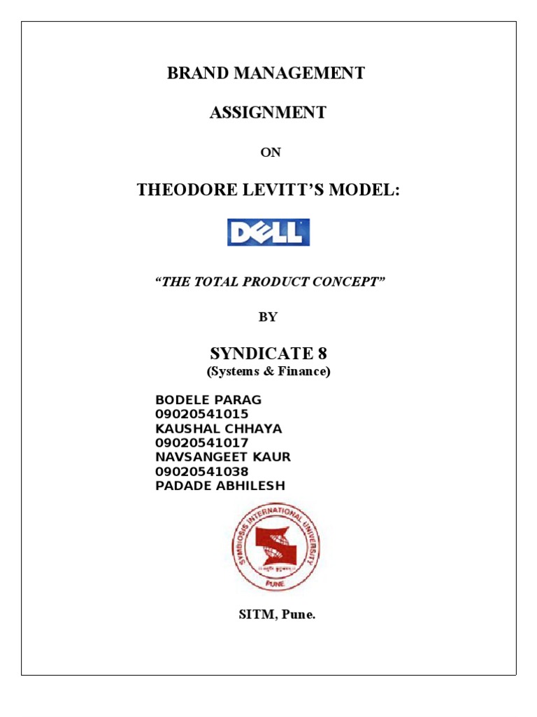 brand management_theodore levitt model_syndicate 8 | Dell | Marketing