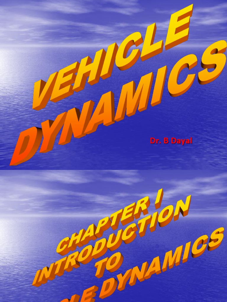 Vehicle Dynamics | PDF | Rotation Around A Fixed Axis | Force