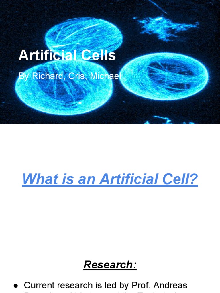 Advances in Artificial Cell Research | PDF