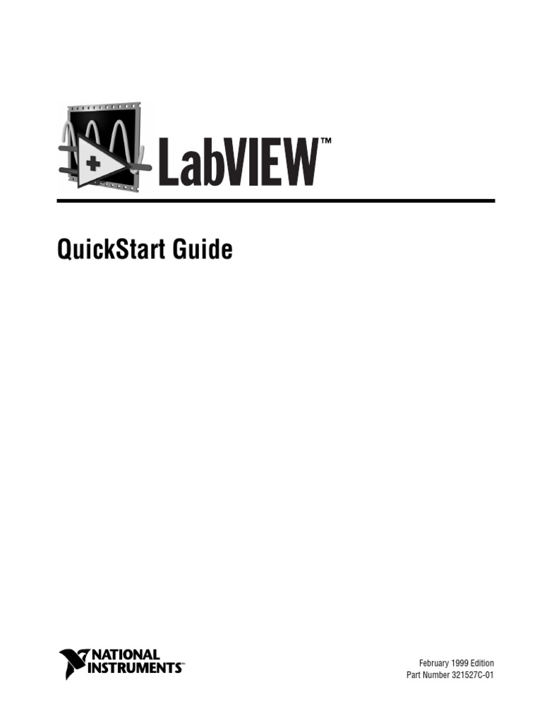 LabVIEW Quickstart | PDF | Computing | Computer Engineering