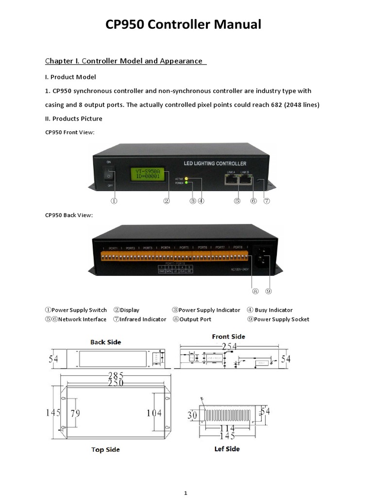 CP950 Controller | PDF | Video | Online And Offline