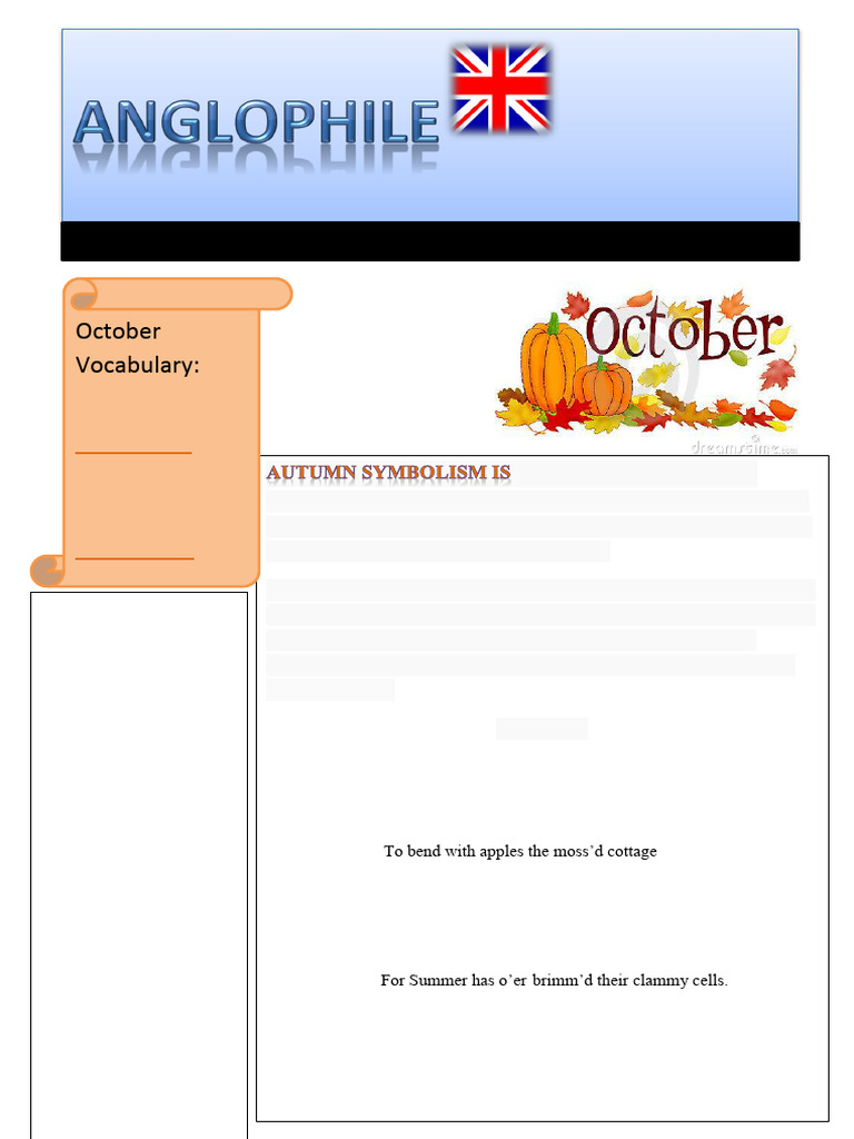 Anglophile October | PDF | Social Science | Art