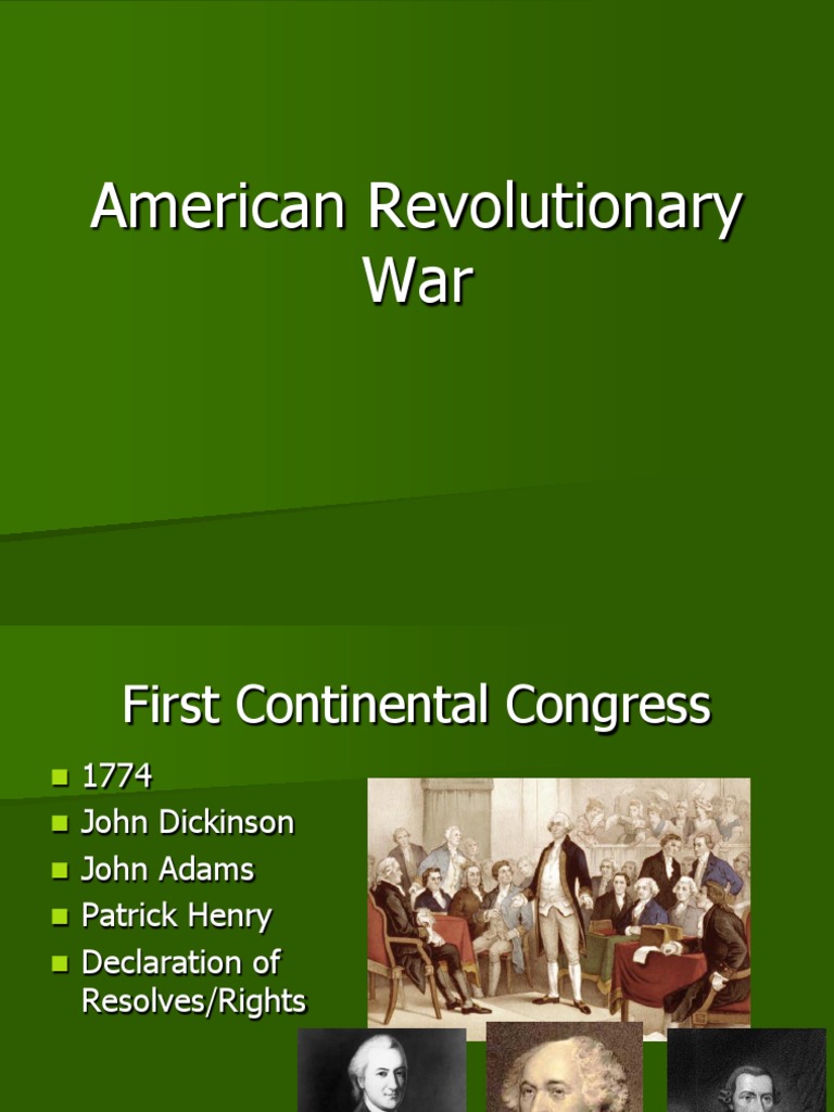 Key Events of the American Revolution | PDF | George Washington ...
