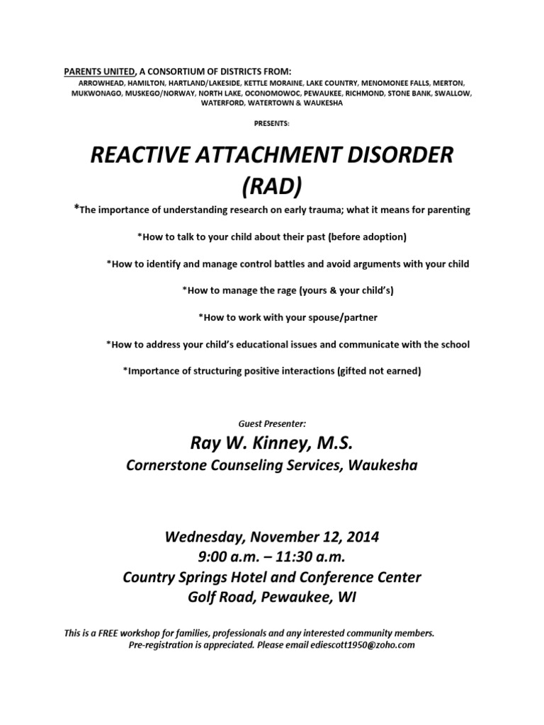 Understanding Reactive Attachment Disorder | PDF | Wellness