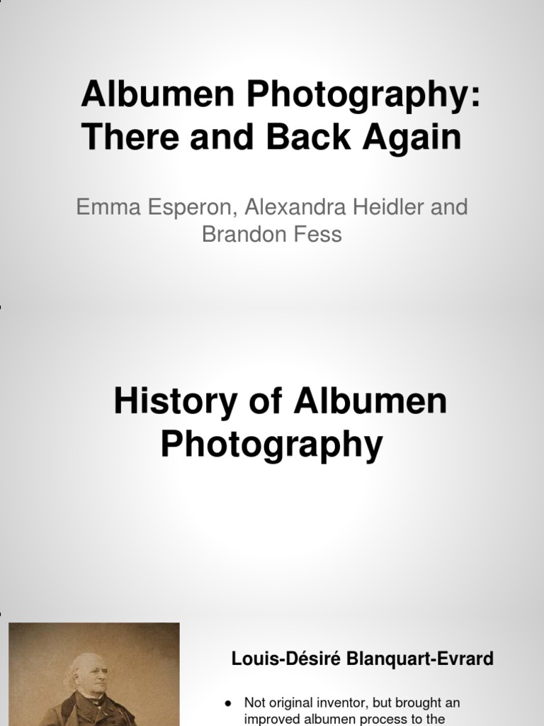 Albumen Photography | PDF | Egg White | Photograph