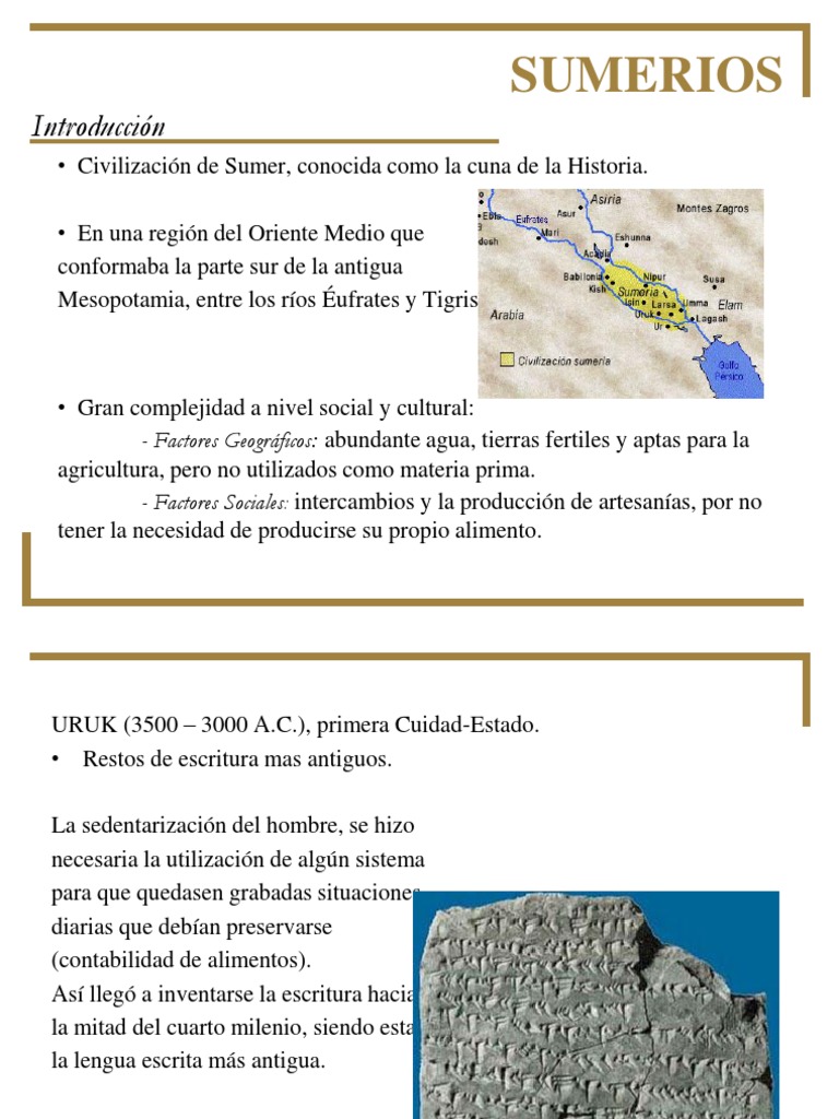 Escritura y Cultura Sumeria y Egipcia | PDF | Sumeria | Escritura