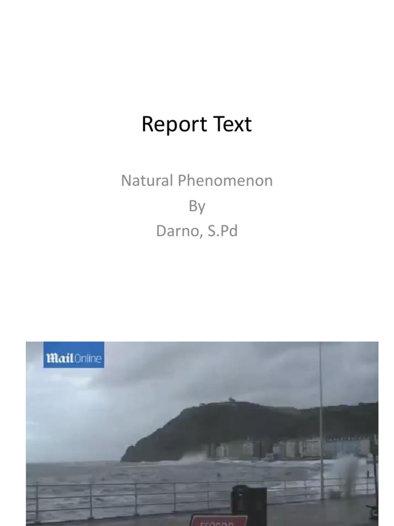 Report Text Natural Phenomenon | PDF | Aurora | Flood