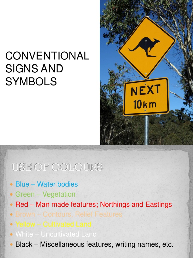 3.Conventional Signs and Symbols | Rock (Geology) | Landscape