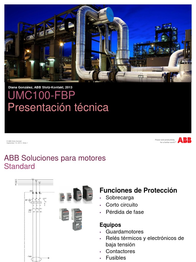 Presentacion Tecnica Umc100 Completa | PDF | Energia electrica | Relé