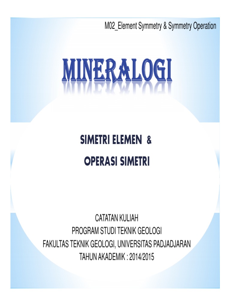 02 Simetri Elemen - Operasi Simetri | PDF