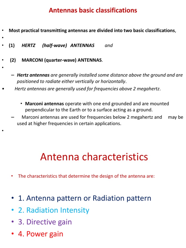 Hertz vs Marconi Antenna Basics | PDF | Antenna (Radio) | Decibel