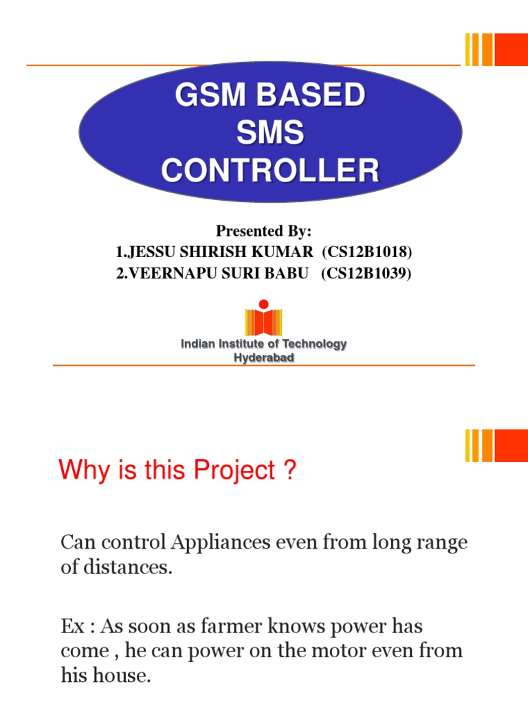 GSM SMS Controller for Appliance Management | PDF | Computers