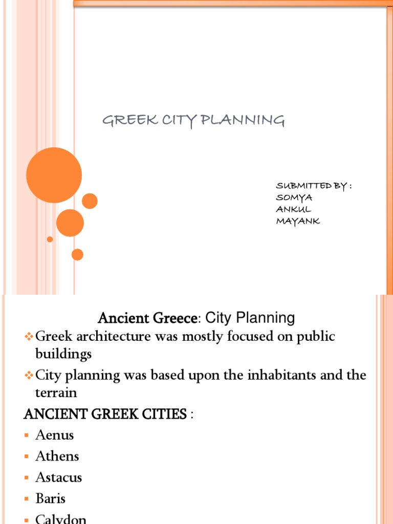 Greek City Planning | PDF | Athens | Ancient Greece