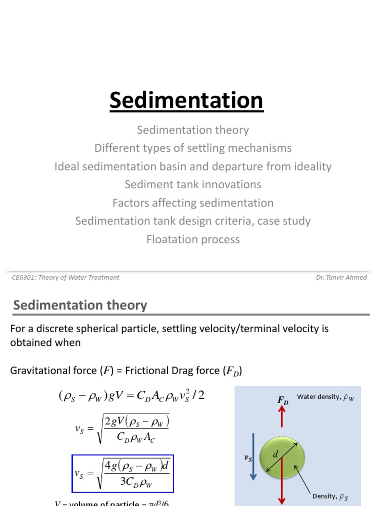 Sedimentation | Industrial Processes | Water