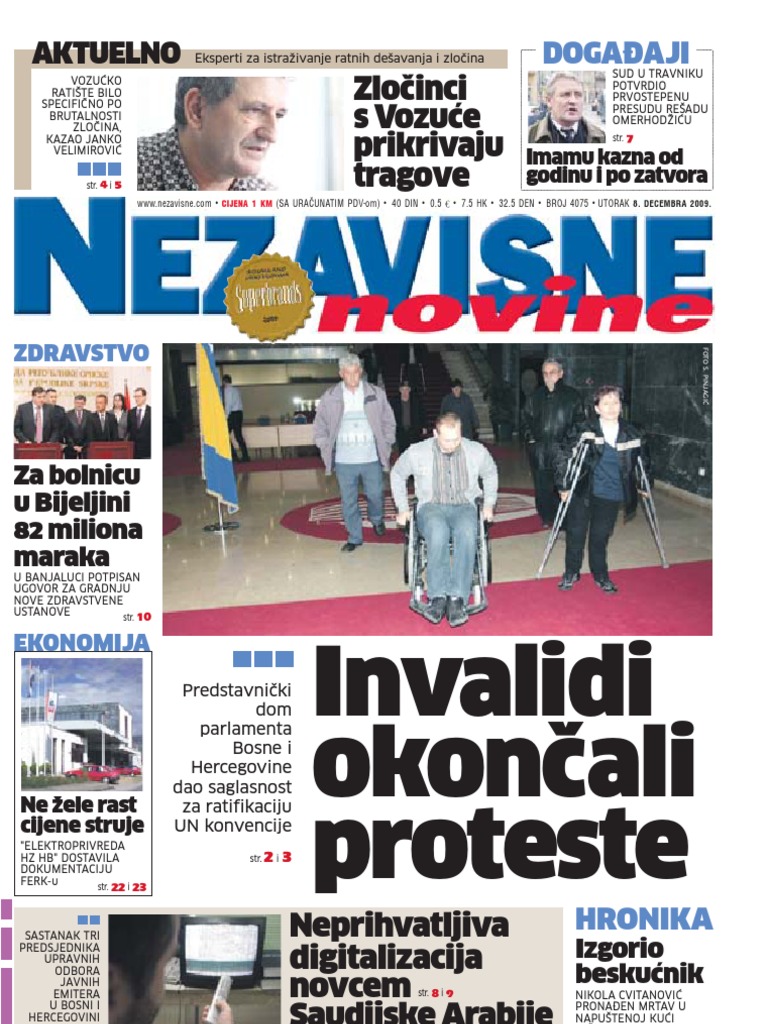 Nezavisne 091209 | PDF