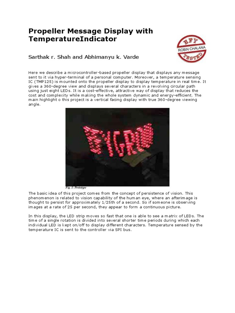 Propeller Message Display With Temperature | PDF | Printed Circuit ...