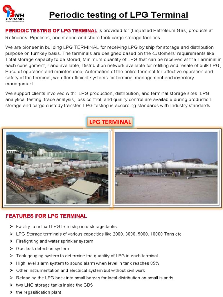 Periodic Testing of LPG Terminal | PDF