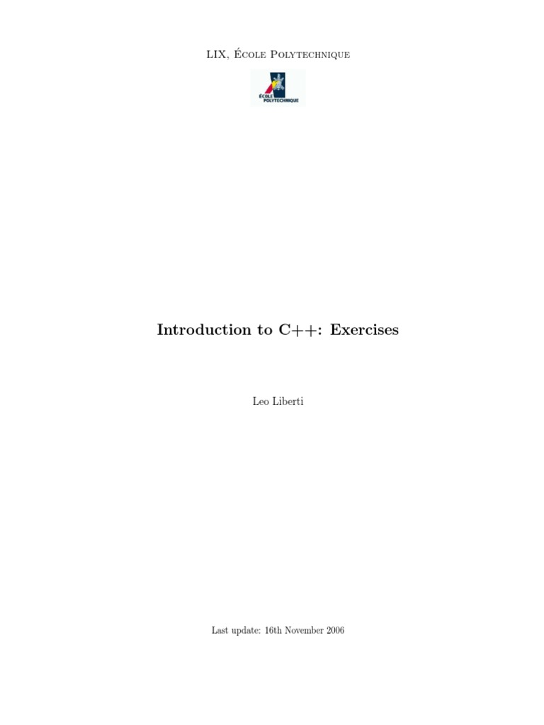 Exercises C++ | PDF | Inheritance (Object Oriented Programming) | Hyperlink