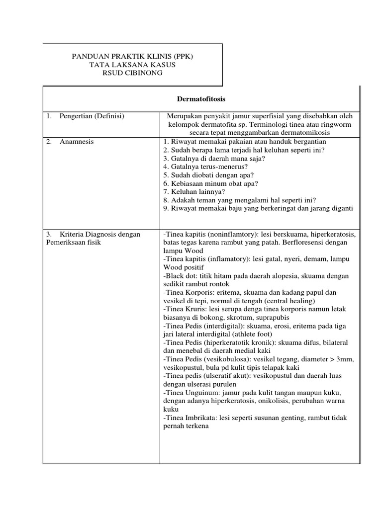 Pathway Kulit Dermatofitosis | PDF