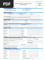 Delhi Water & Sewer Connection Form | PDF | Identity Document | Deed