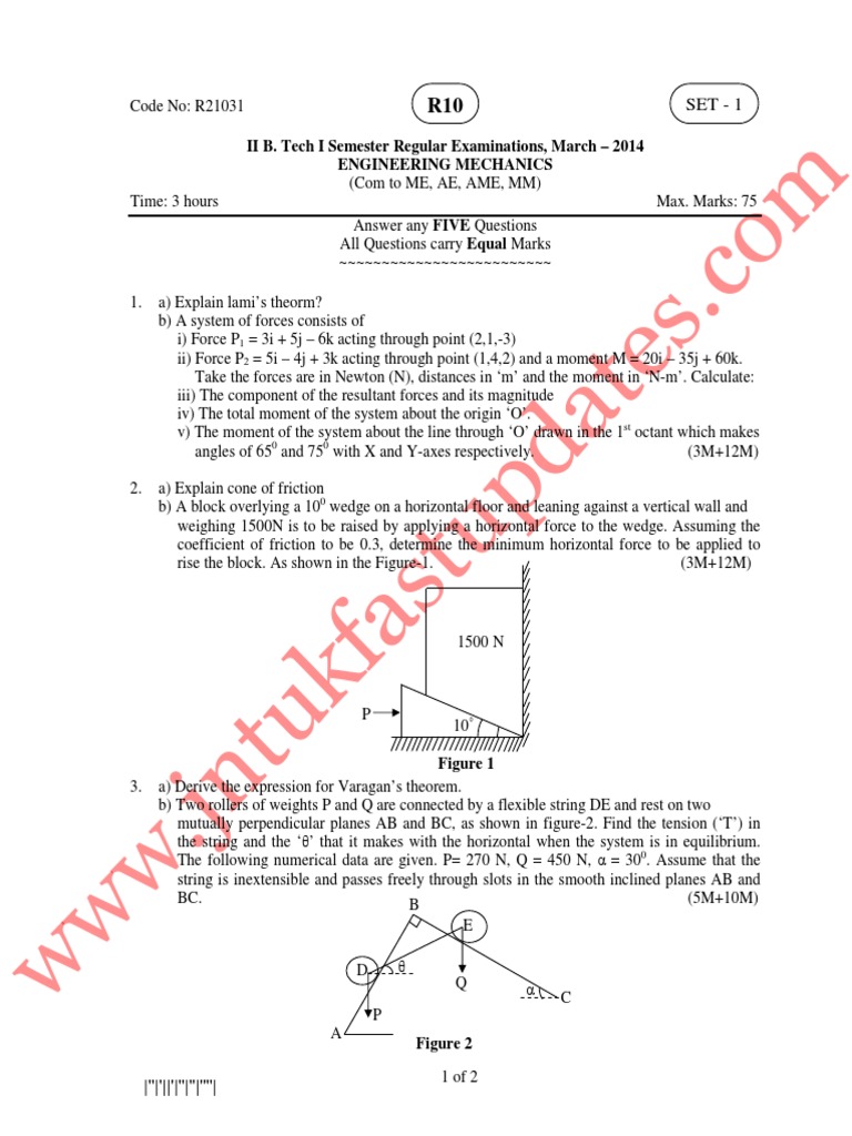 Engineering Mechanics1 | PDF | Force | Mass