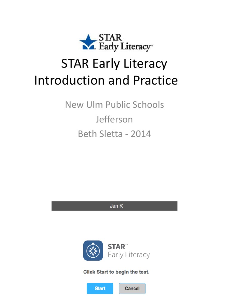 STAR Early Literacy Practice Guide | PDF
