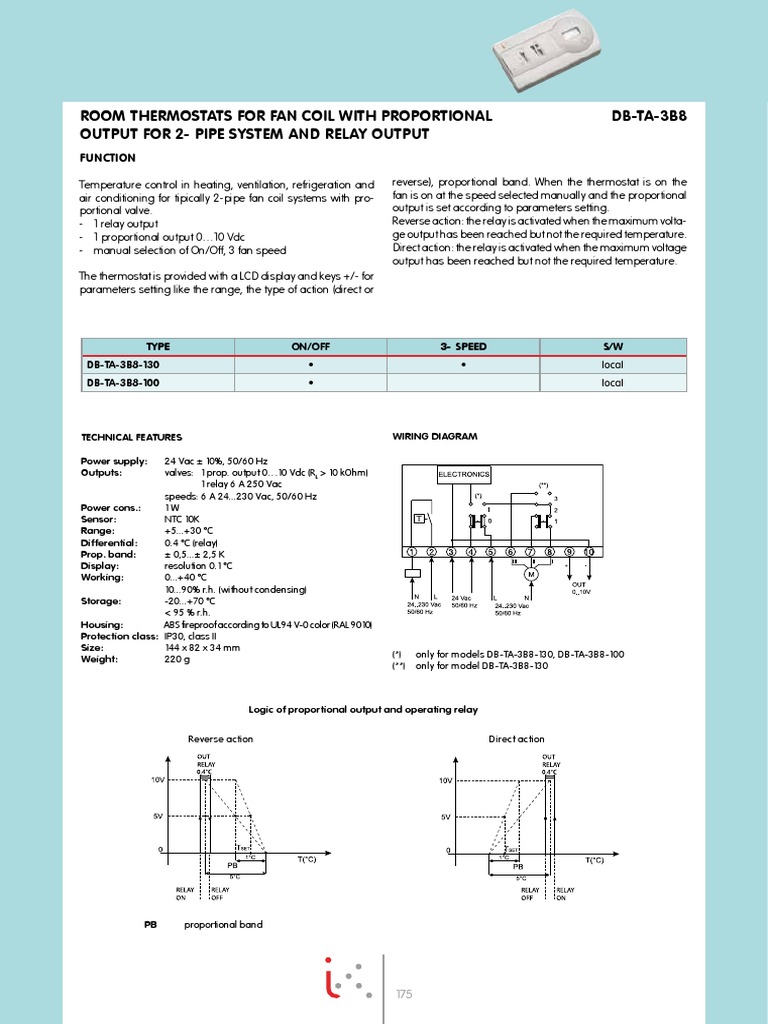 Proportional Thermostat for 2-Pipe Systems | PDF | Technology & Engineering