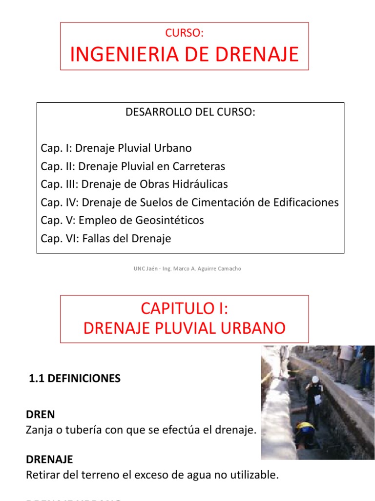 Cap. I - Drenaje Pluvial Urbano | PDF | Drenaje | Precipitación