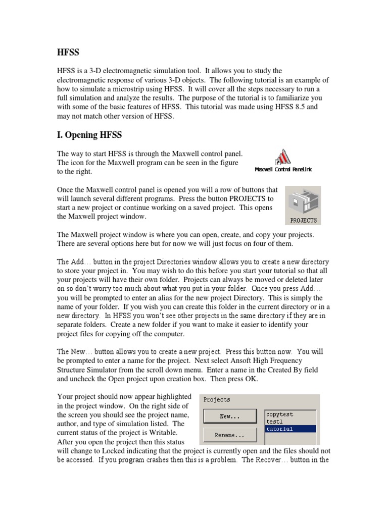HFSS Tutorial | PDF | Computer File | Directory (Computing)