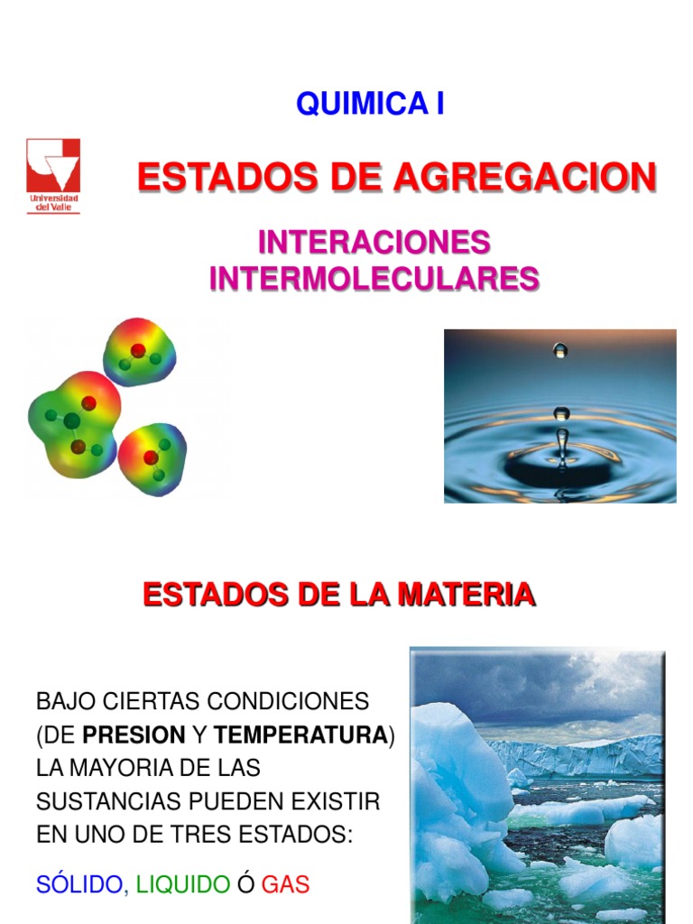 Estados de Agregacion | PDF | Cristal | Polaridad química