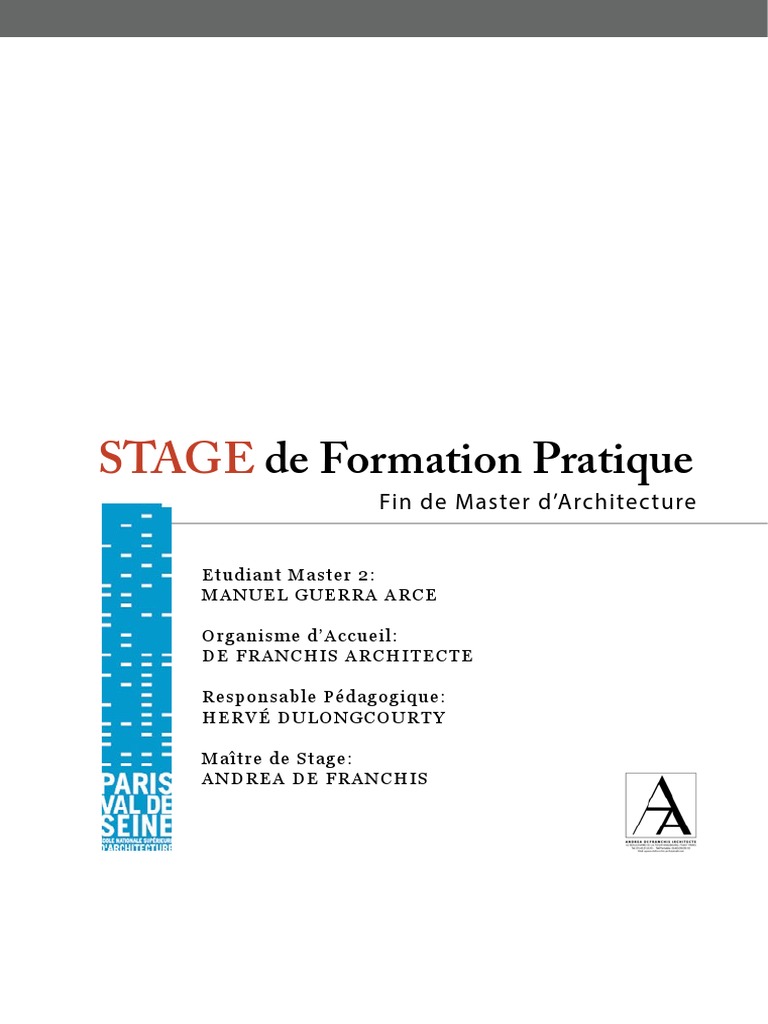 Rapport de Stage M2-Architecture | PDF | AutoCAD | Meubles
