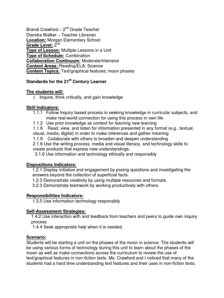 Instructional Design Unit | PDF | Curriculum | Librarian