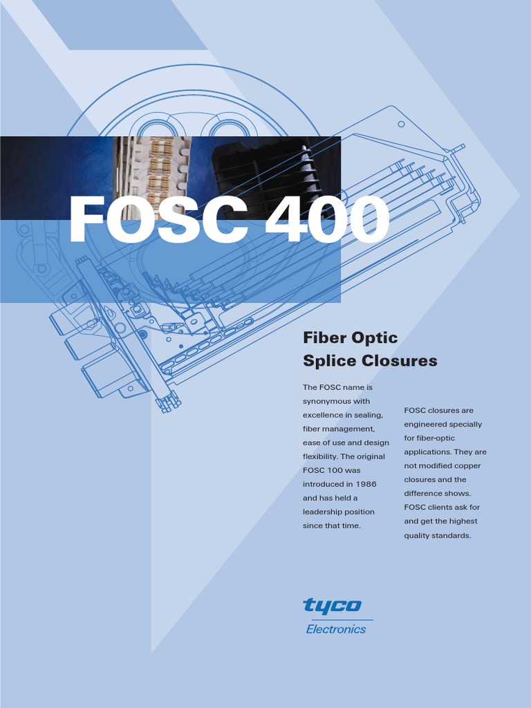 Datasheet Fosc 400 | PDF | Optical Fiber | Cable