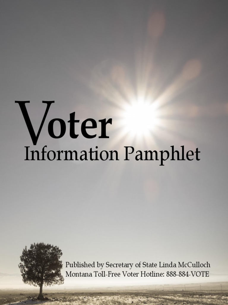 2014 General Voter Information Pamphlet | PDF | Absentee Ballot | Voter ...