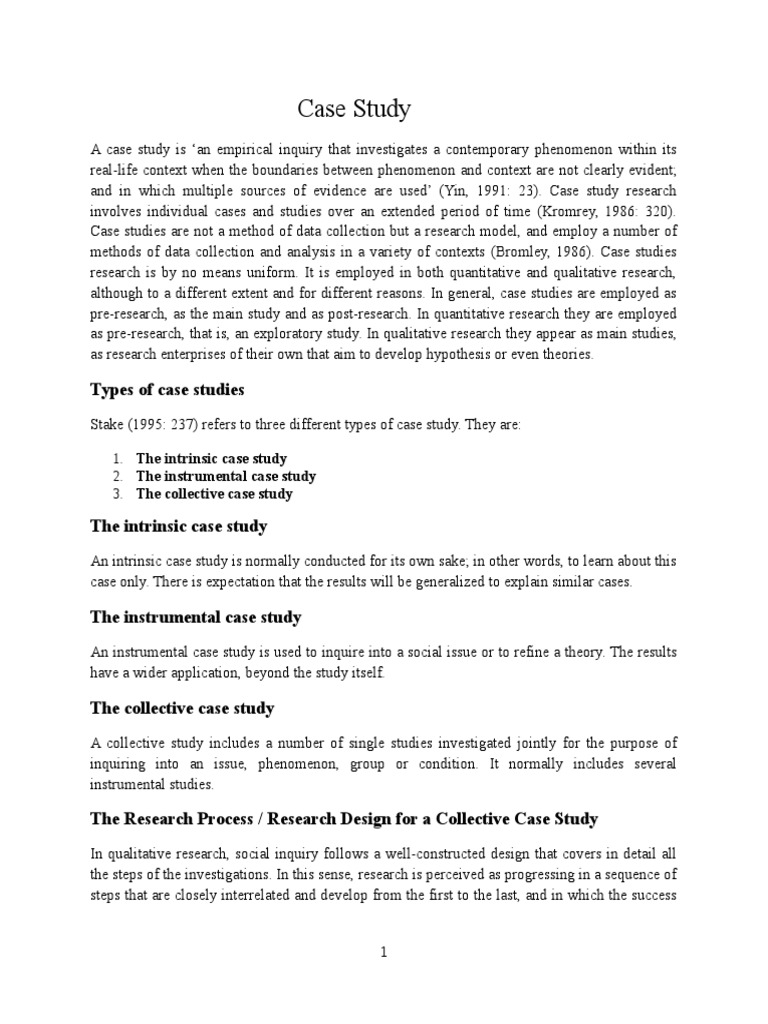 Case Study | PDF | Case Study | Qualitative Research