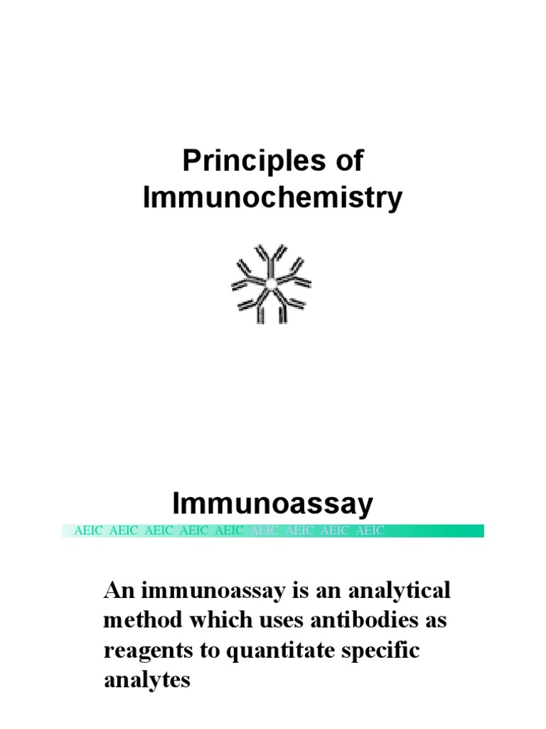 Immunochemistry Principles | PDF | Immunoassay | Monoclonal Antibody