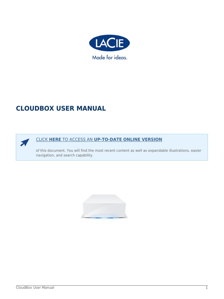 Cloudbox User Manual | PDF | I Tunes | Microsoft Windows