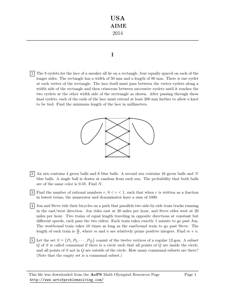 AIME Exams Merged | Triangle | Circle