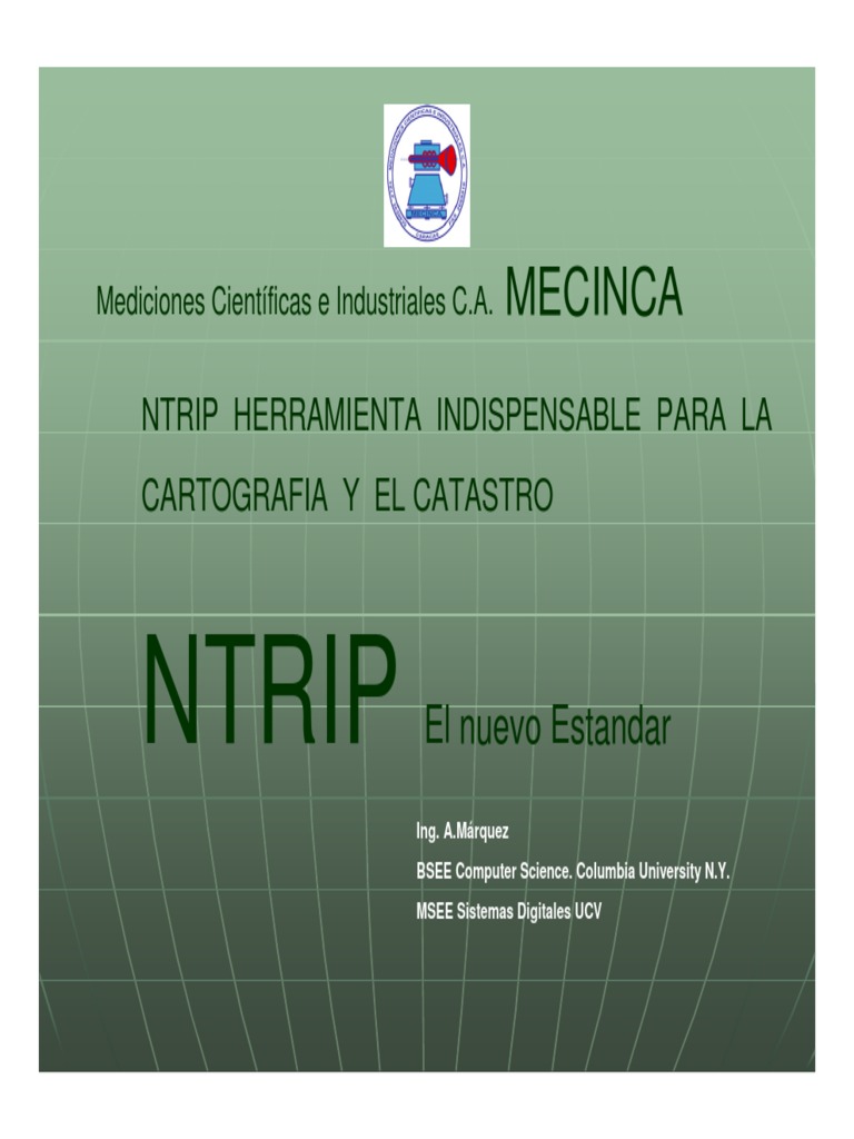 NTRIP | PDF | Protocolos de comunicaciones | Sistema de Posicionamiento ...