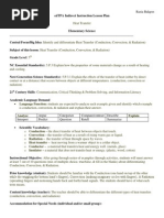 Grade 7 Lesson Plan On Heat | PDF | Electrical Resistivity And ...