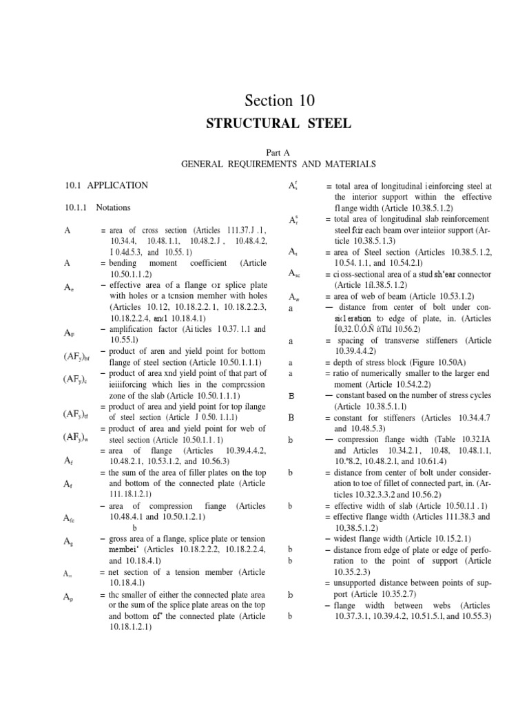 AASHTO Standard Specifications 17th Edition | Bending | Strength Of ...