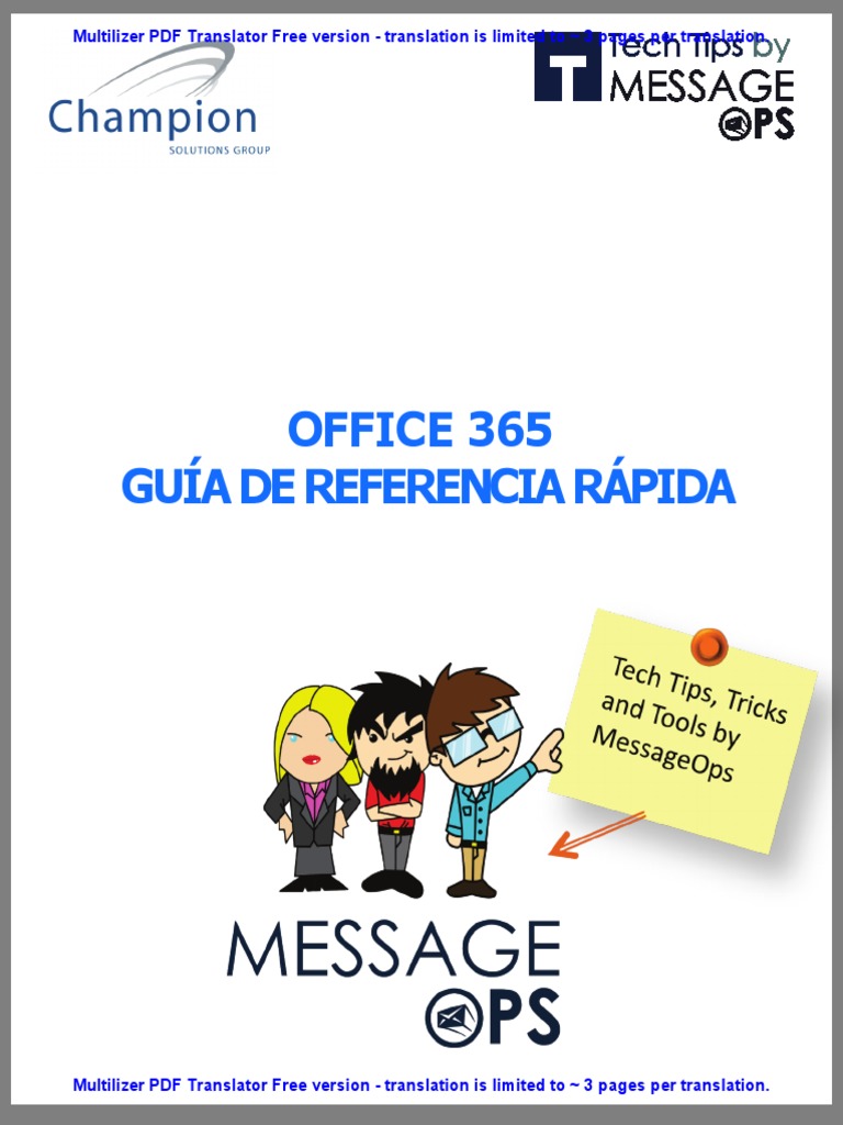 Office 365 Quick Reference Guide | PDF | Domain Name | Office 365